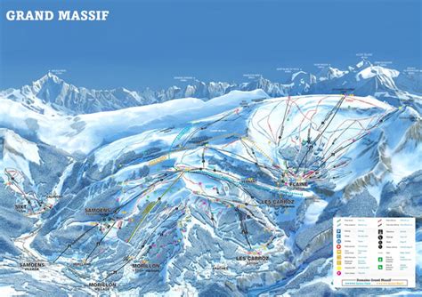 Piste Map Poster Grand Massif From Love Maps On