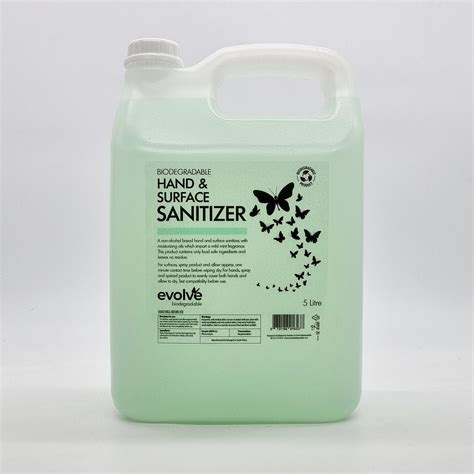 Buy A Hand And Surface Sanitizer 5l Evolve Biodegradable