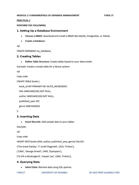 Module 2 Fdbms Practicals Pdf