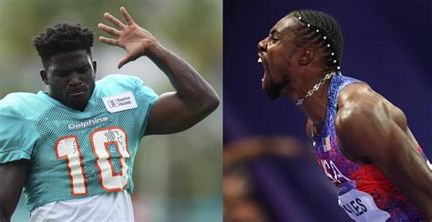 Miami Dolphins Tyreek Hill Dares Olympian Noah Lyles To Race Miami New Times