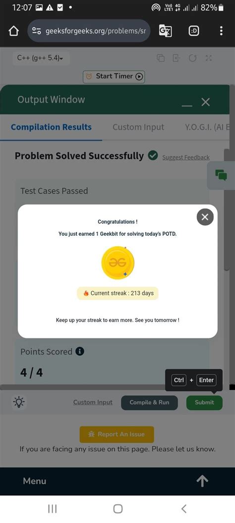 Swetha M On Linkedin Geekstreak2024 Gfg160 Womenintech Gfg160