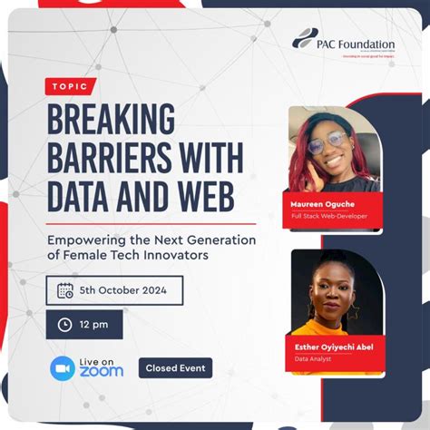Data Tech Ai Empowerment Socialimpact Womenintech Femaleinnovators Breakingbarriers Ai