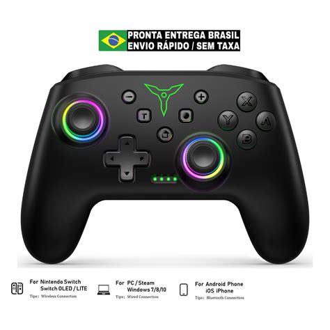 Controle Multiplataforma Macroglow B01 Oled Nintendo Switch