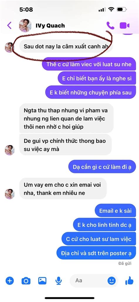 Sofia Lại đăng Tâm Thư Tố Cáo Châu Đăng Khoa Và Công Ty ăn Chặn Tiền Cát Sê Triệt đường Sống