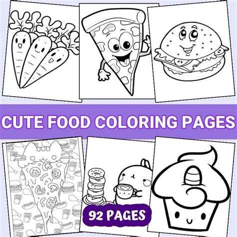 Whimsical Food Themed Coloring Pages For Sweet Fun Tpt