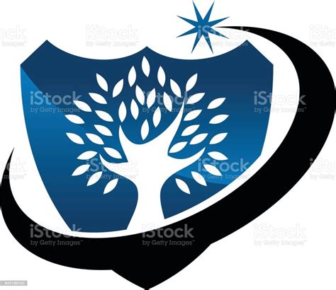 Tree Shield Stock Illustration Download Image Now Adventure