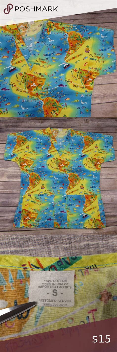 Scrub Factory Tourist Map Small Scrub Top Tourist Map Simply