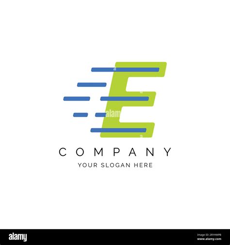E Letter Logo Template Illustration Design. Vector alphabet E Speed ...