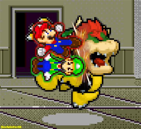 Mario Bros Vs Bowser By Beewinter55 On Deviantart