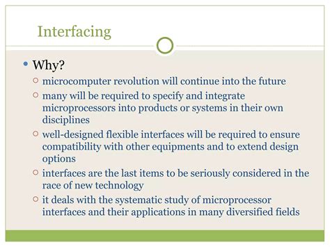 Introduction To Interfacing Technique Ppt