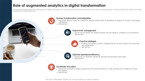 Role Of Augmented Analytics In Digital Transformation Ppt Slide