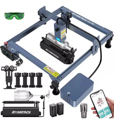 Atomstack A20 Pro 20w Grabador Láser Y 360° Rolly Rodillo Envío Gratis