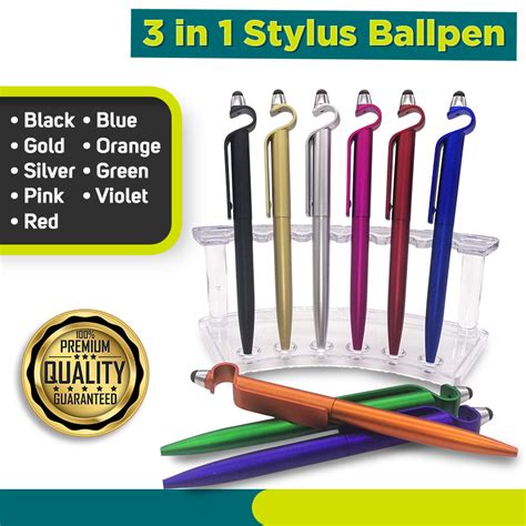 5pcs3in1 Stylus Ball Pen W Black Ink Ball Pen Stylus Point