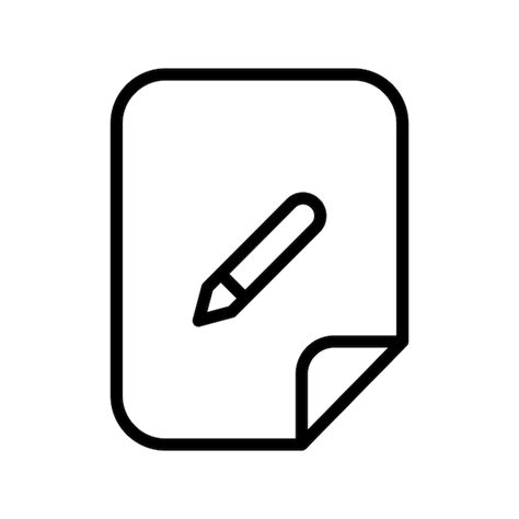 Icône De Modification De Fichier Vecteur Premium