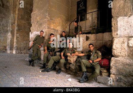 Israeli Defense Forces Soldiers Wearing The Idf 1st Golani Infantry