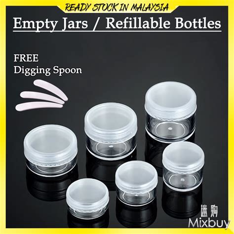 Empty Jars Cream Bottle Refillable Bottles Small Round Bottle