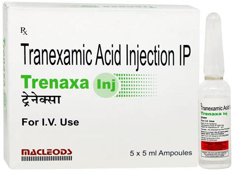 Trenaxa 500 Mg Injection 5 Ml Uses Side Effects Dosage Price Truemeds