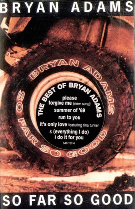Bryan Adams So Far So Good Uk Cassette Album —