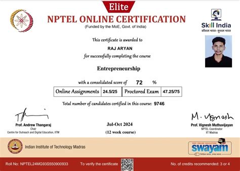 Entrepreneurship Nptel Certification Learning Skilldevelopment