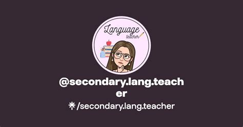 Secondarylangteacher Instagram Tiktok Linktree