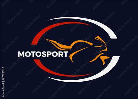 Motorsport Logo Design Template Vector Logo Designs Stock Vector