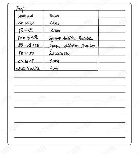 Solved Art 2 Use Congruency Theorems To Prove Congruency 1 The Congruency Of Mno And Xyz [math]