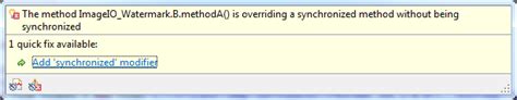 Overriding Synchronized Methods In Java Stack Overflow