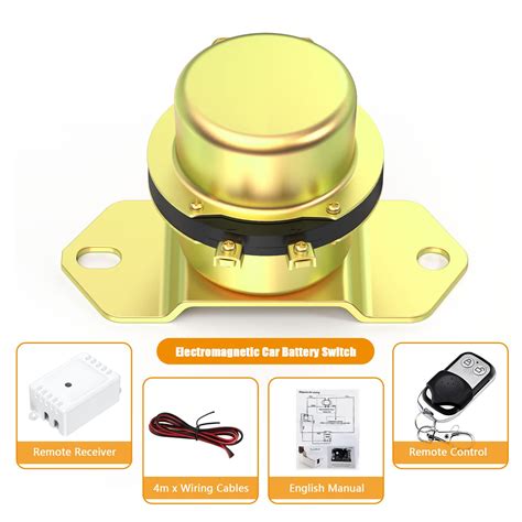 Battery Kill Switch Remote Battery Disconnect Switch12v 250a Upgraded
