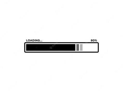 premium vector loading progress bar icon vector template
