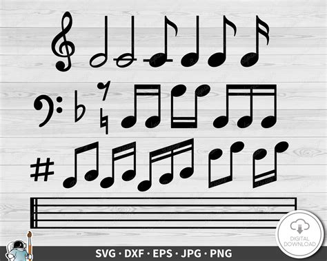 Music Notes Silhouette Png