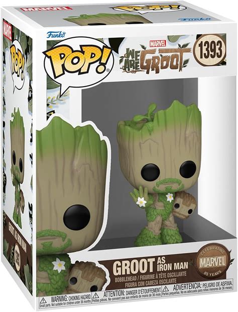 Funko Pop Marvel We Are Groot Iron Man Groot Shorts