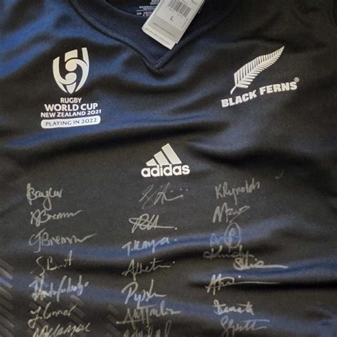 Black Ferns Signed Jerseys Champions Of The World