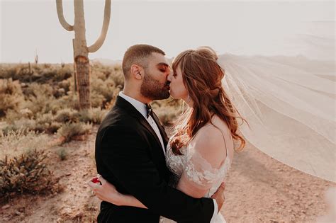 Hasanain And Katies Wedding Session In The Superstition Desert