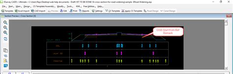 cross section software help cross section for road widening