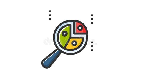 Animated Analytics With Magnifying Glass On Financial Data Visuals Pie