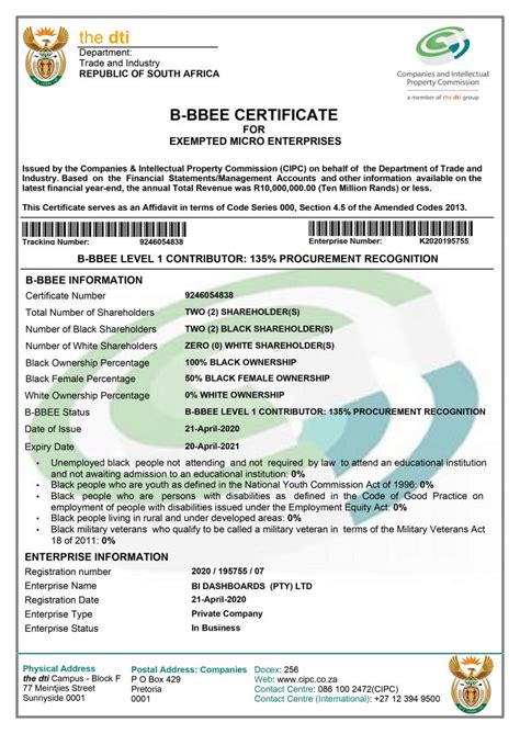 B Bbee Accredited Bi Dashboards