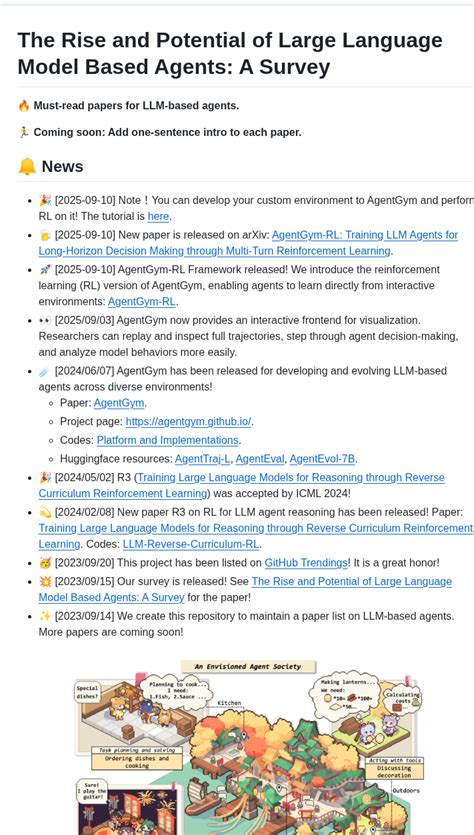 Woooodyy Llm Agent Paper List Repository Showcase