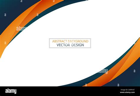 Abstract Web Template Black And Orange Lines On White Background Vector Illustration Stock