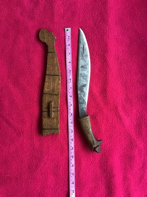 Antique Philippine Visayan Talibon Philippines Moro Dagger With Matched Scabbard 2097329909
