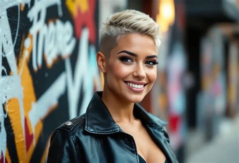 Nuque Rasée Hyper Stylée Coupe Courte Femme Moderne