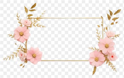 Png Rectangle Wreath Flower Frame Premium Png Rawpixel