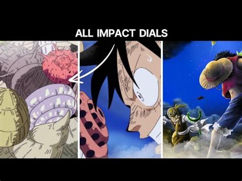 All Impact Dials In One Piece🗿 One Piece Luffy Youtube