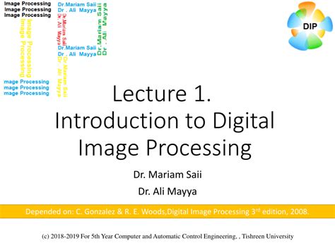 Pdf Digitalimageprocessinglecture1