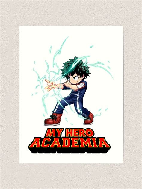 My Hero Academia Lil Deku Sprite Art Print By Bestanigear Redbubble