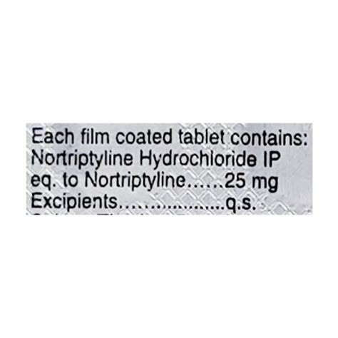 Nortimer 25mg Tablet 10s Price Uses Side Effects Netmeds