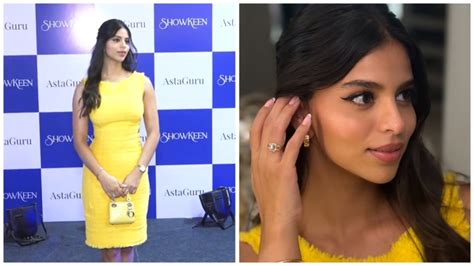 Suhana Khan In Yellow Bodycon Dress Is A Literal Ray Of Sunshine Her