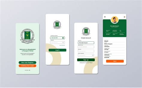 E Passport App Login And Sing Up Page Ui Design Behance E Passport App Login And Sing Up Page Ui Design Behance