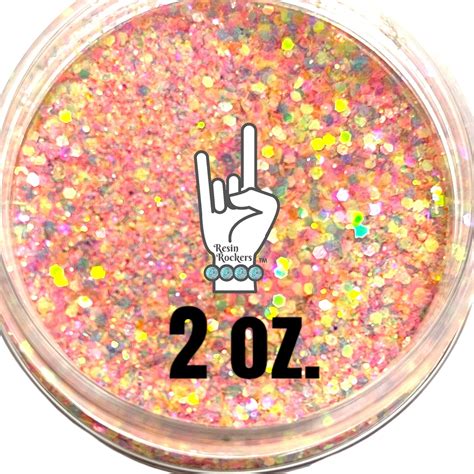 Bubble Gum Glow Sparkle Rainbow Glow In The Dark Pixie For Poxy Medium