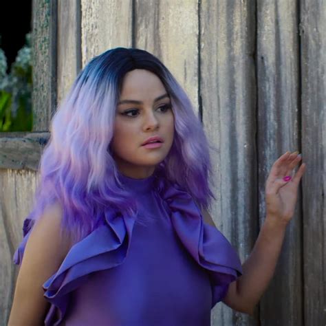 Selena Gomez Dark Purple Hair