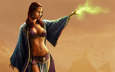 Art Artwork Dark Fantasy Female Girl Girls Mage Magic Occult